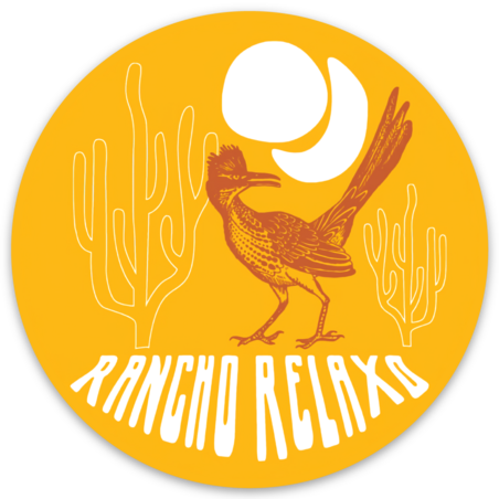 Rancho Relaxo Warped Desert Sticker